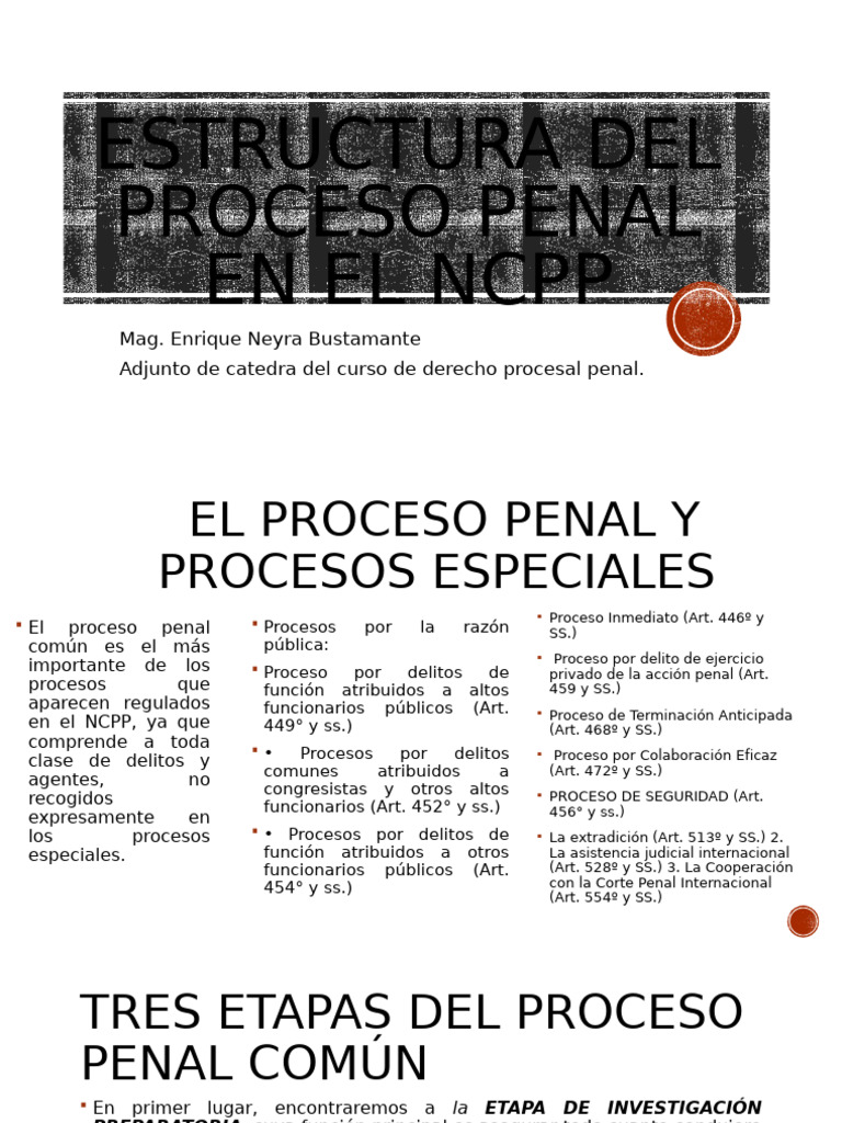 Proceso Penal en el NCPP | PDF | Fiscal | Mandato