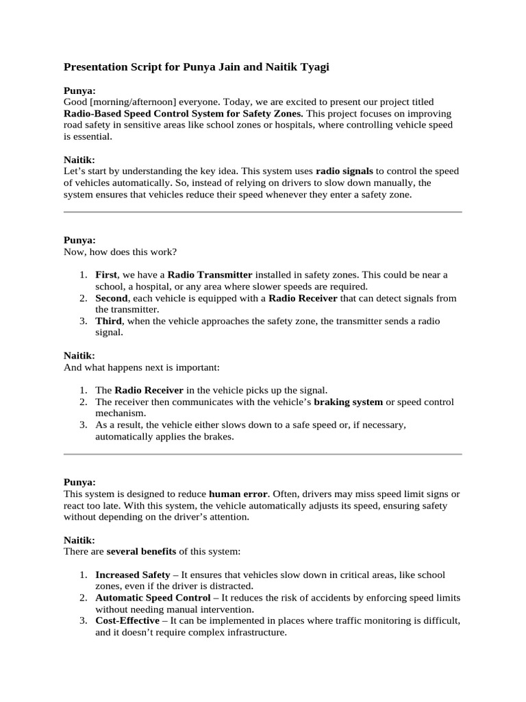 Presentation Script For Puny | PDF