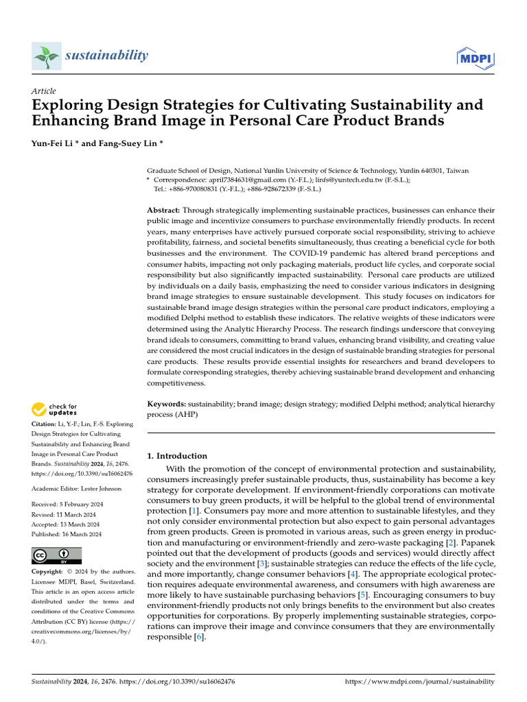 Exploring Design Strategies For Cultivating Sustainability and ...