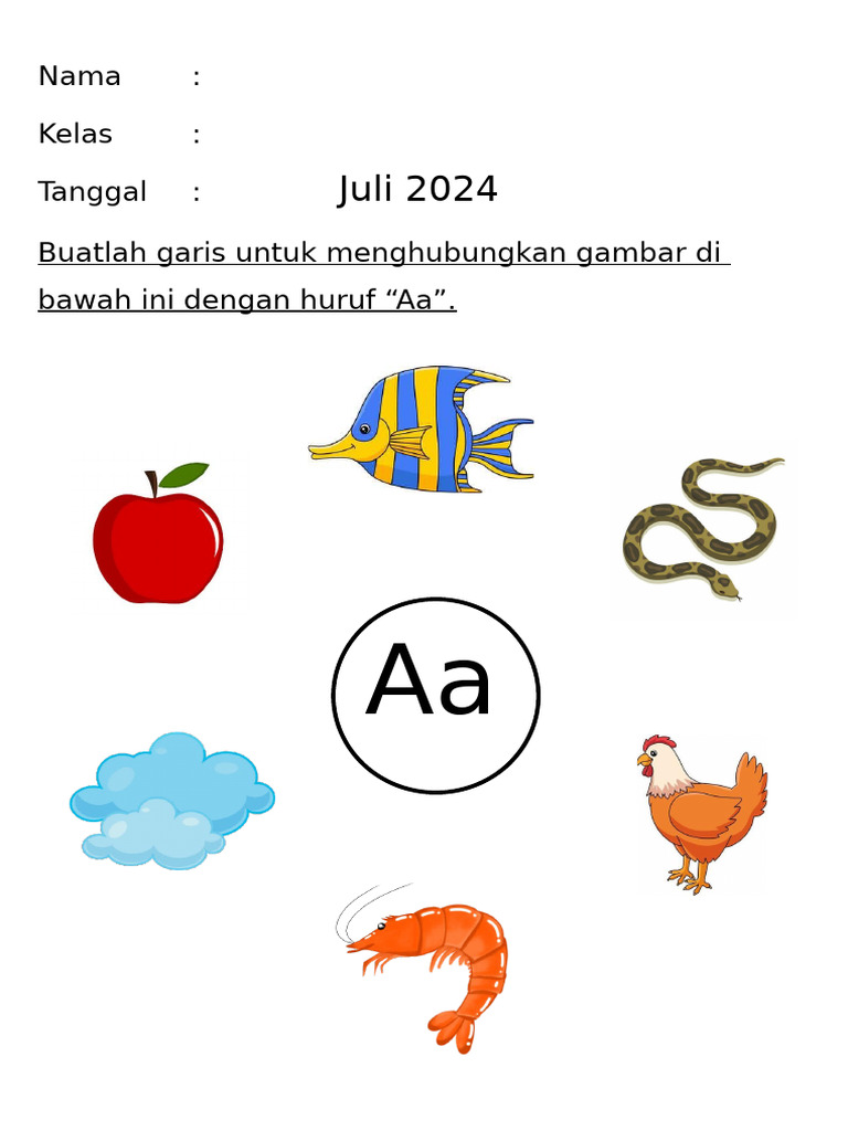 Huruf Vokal Aa | PDF
