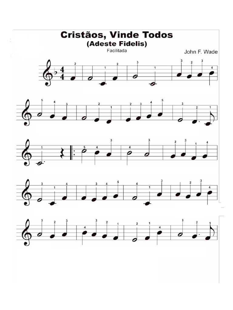 ae-pdf Cristaos vinde todos partitura | PDF