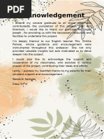 Acknowledgement-Class-10-Project | PDF