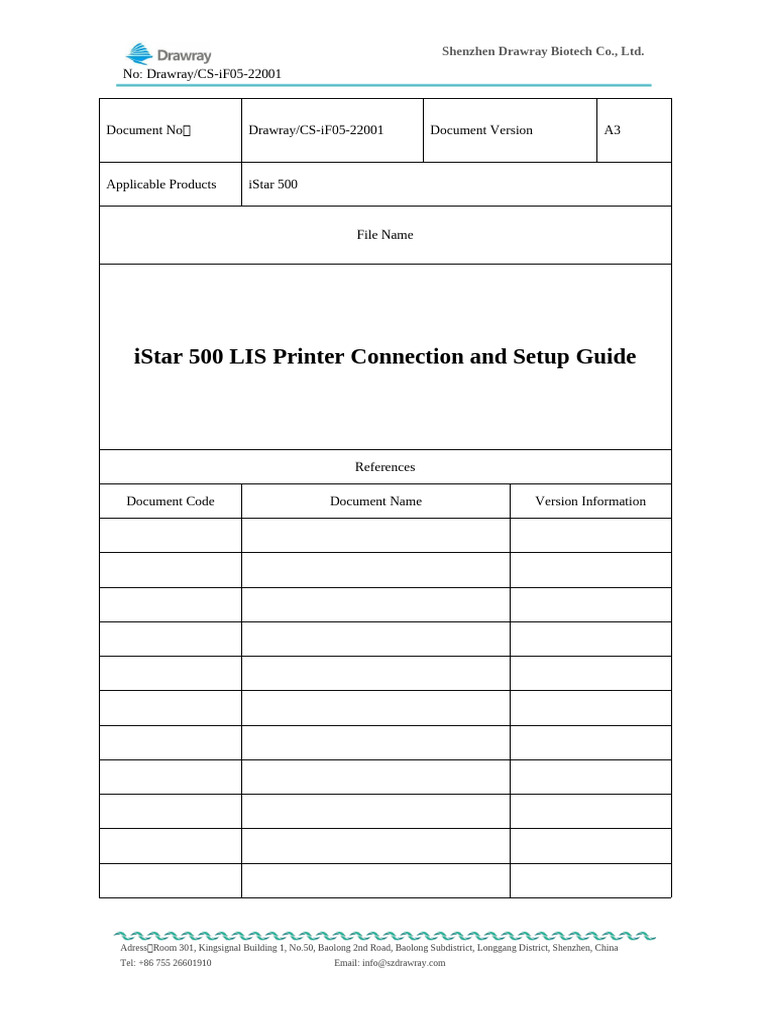 Istar 500 LIS Printer Connection and Setup Guide | PDF | Ip Address | Computer Network