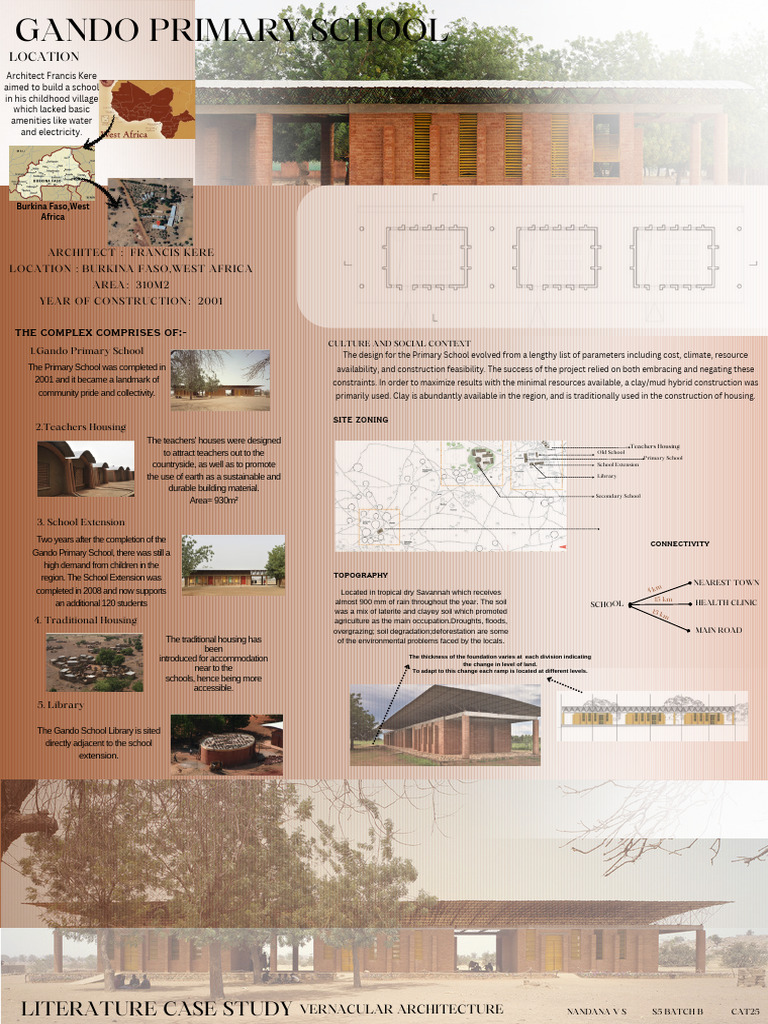 GANDO PRIMARY SCHOOL | PDF | Roof | Building Engineering