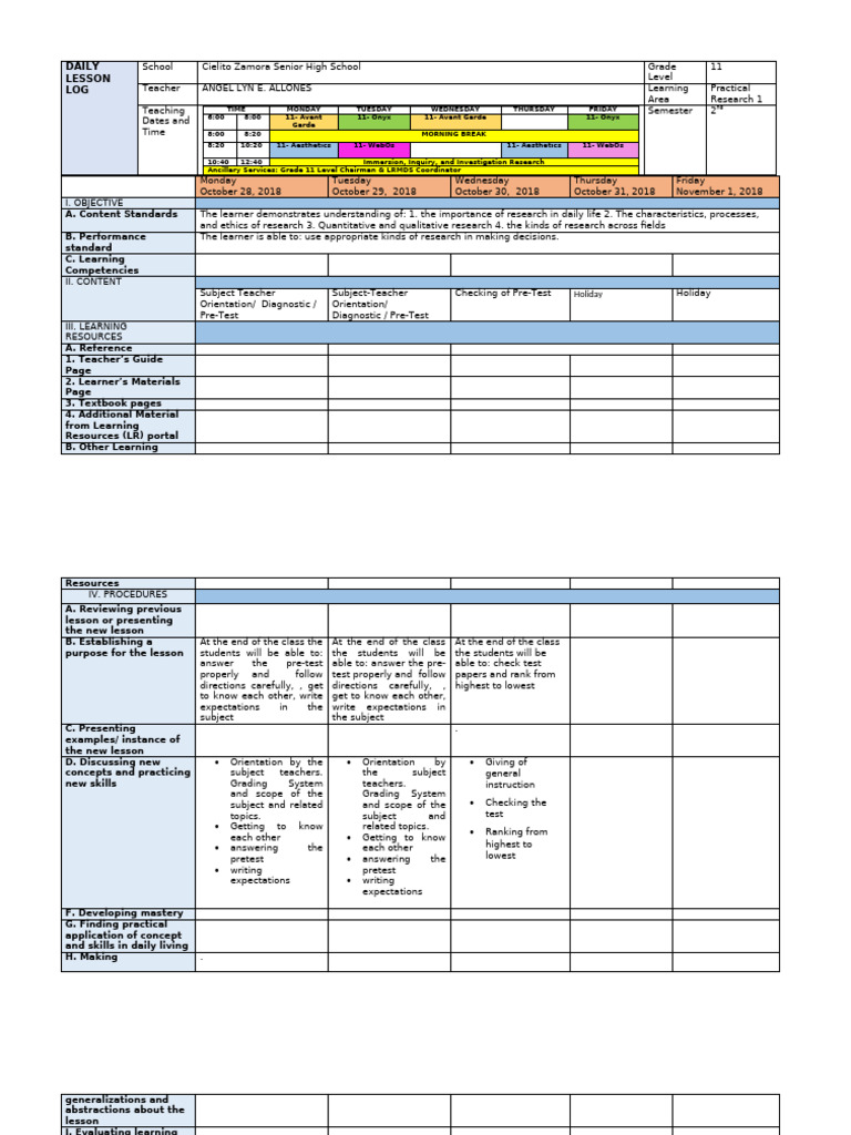 DLL PR1 | PDF | Critical Thinking | Learning