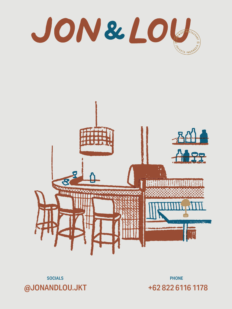 Menu Update Agustus Jon n Lou | PDF | Italian Cuisine | Martini (Cocktail)