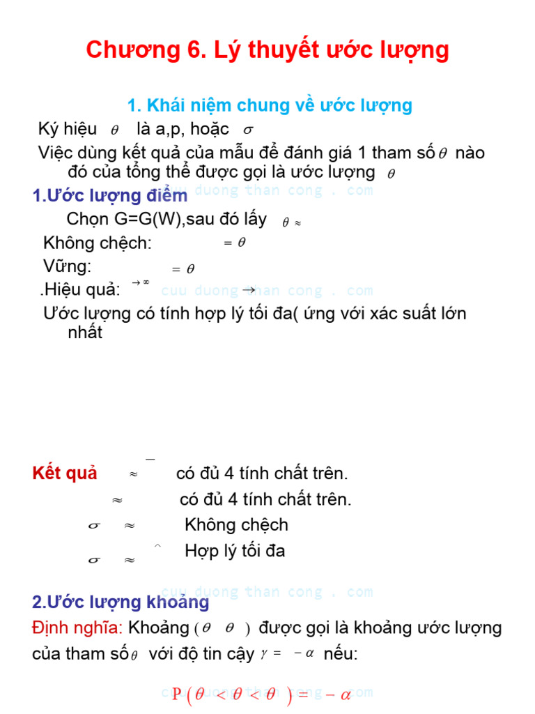 xac-suat-thong-ke_nguyen-dinh-huy_chuong-6-ly-thuyet-uoc-luong - [cuuduongthancong.com] | PDF
