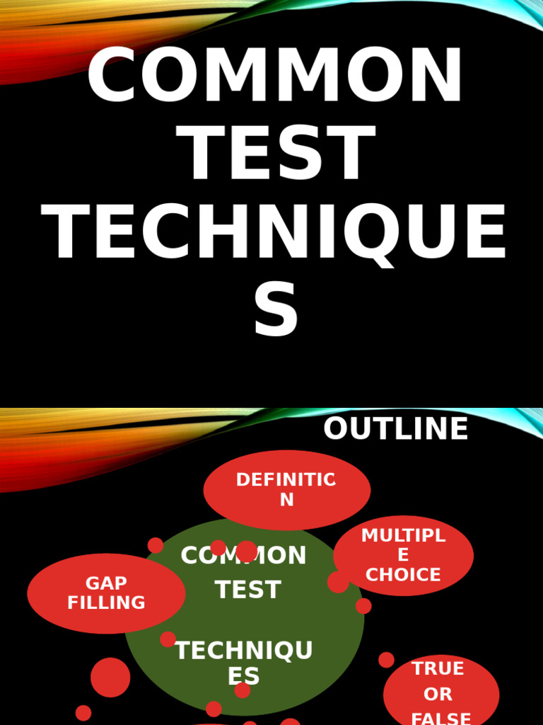 Chapter8 Test Techniques | PDF