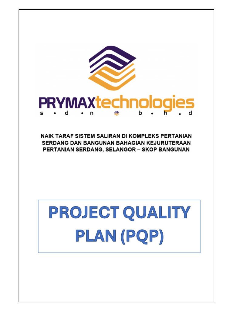 0014-1 - Project Quality Plan | PDF | Addendum | Audit