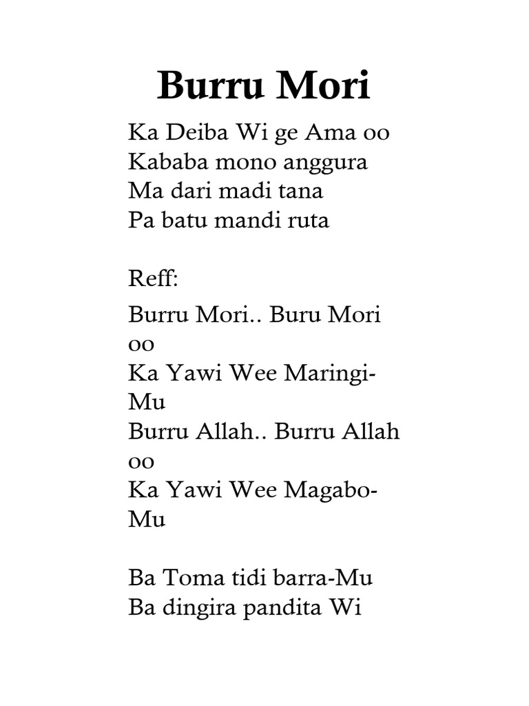 Burru Moriiiiii | PDF