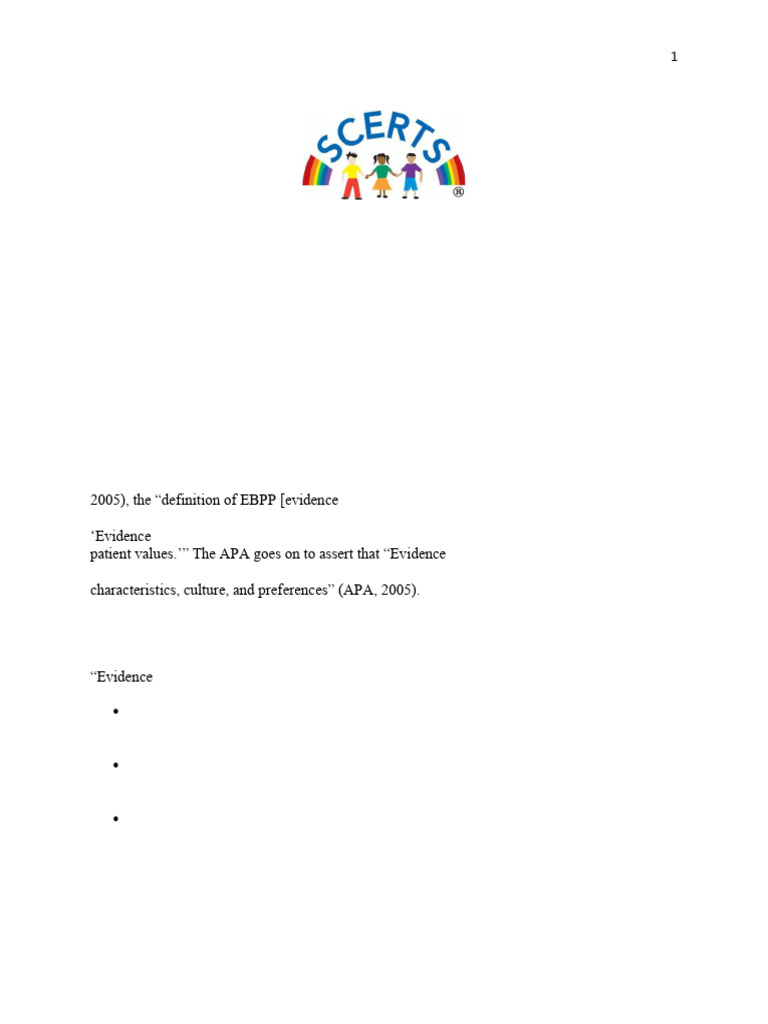 SCERTS-and-Evidence-based-practice-July-2020-final | PDF | Autism ...