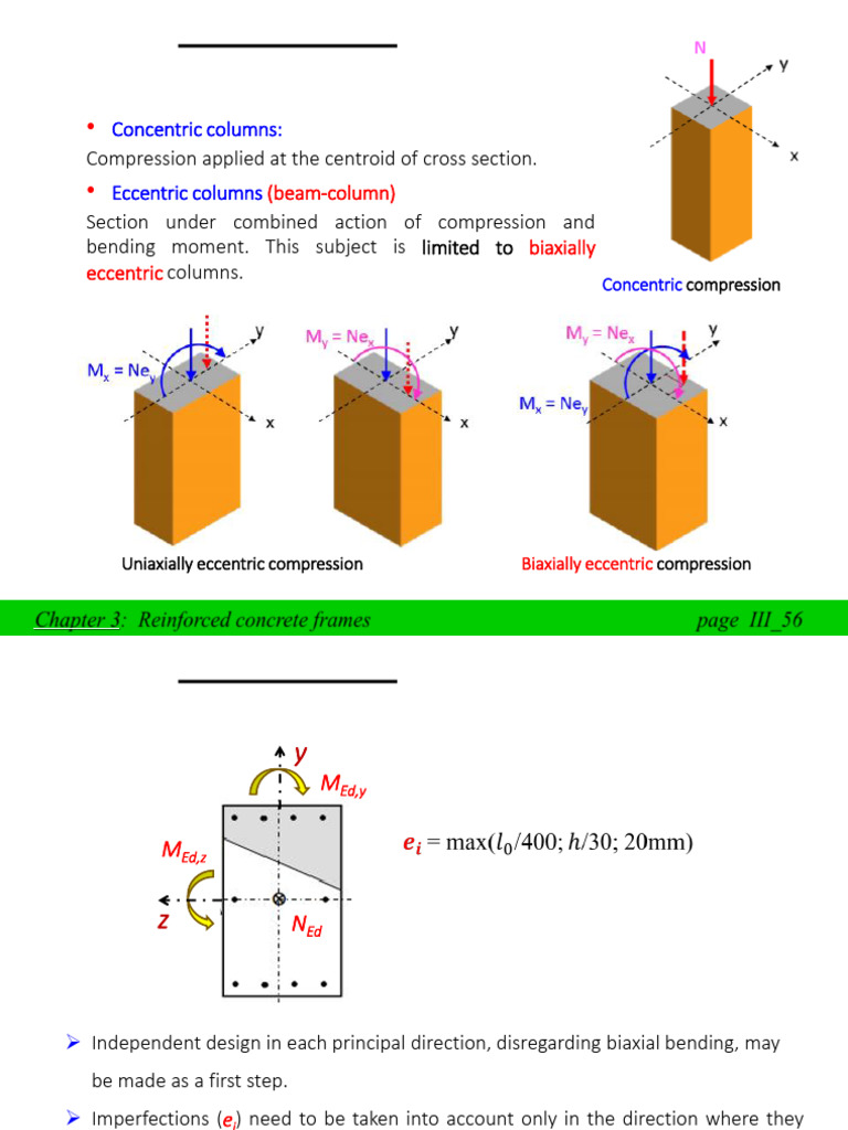 Biaxial Bending in Concrete Columns | PDF | Column | Structural Engineering