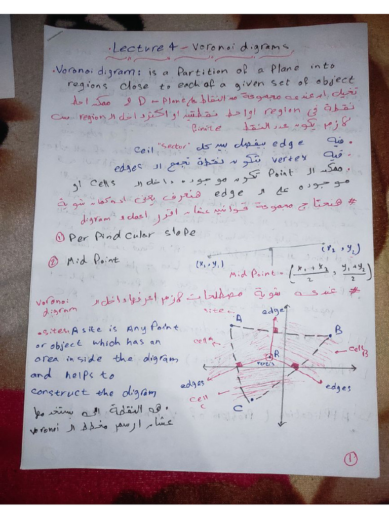 Lecture 4 - Voronoi Digrams | PDF