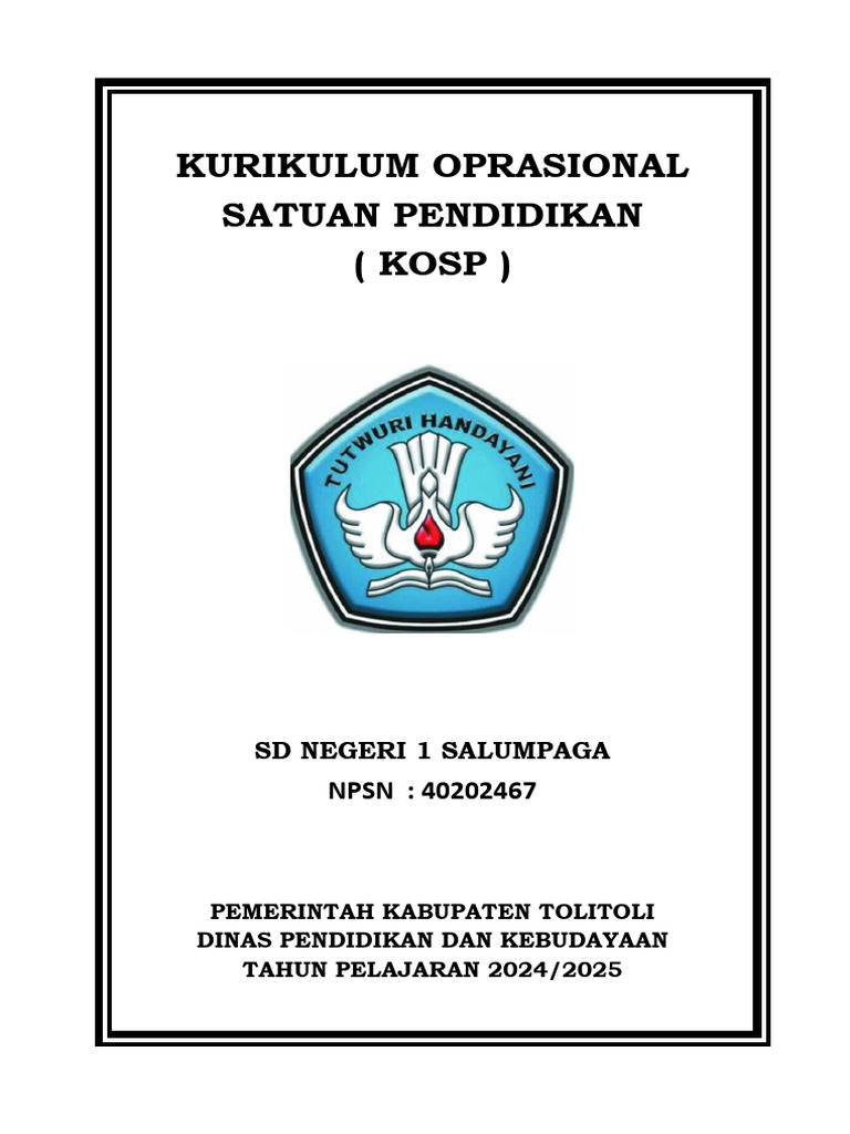 Kosp SD Negeri 1 Salumpaga | PDF