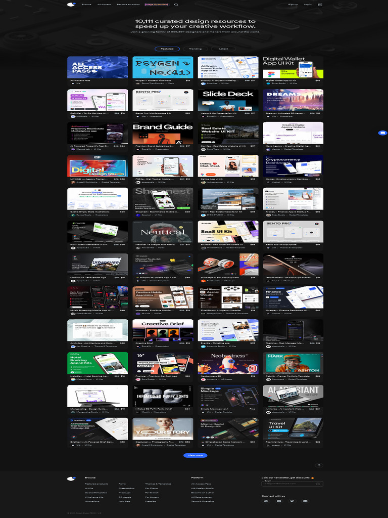 UI Design Resources, UI Kits, Wireframes, Icons and More - UI8 | PDF