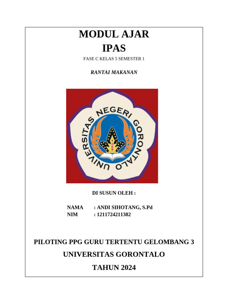 Perangkat Pembelajaran Andi Sihotang 1211724211382 | PDF