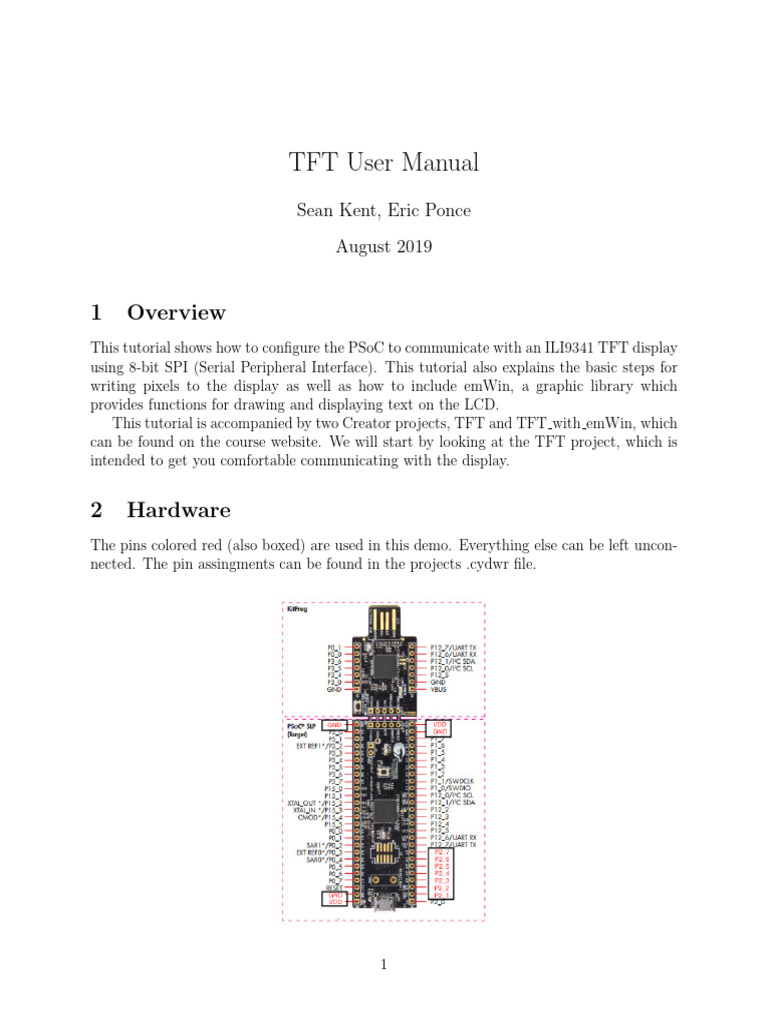 TFT_User_Manual | PDF | Computing | Information And Communications Technology