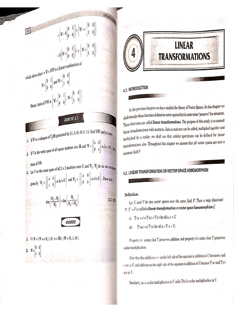 3. Linear Algebra Part 2 | PDF
