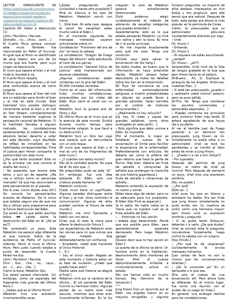 Lector Omnisciente 06 | PDF