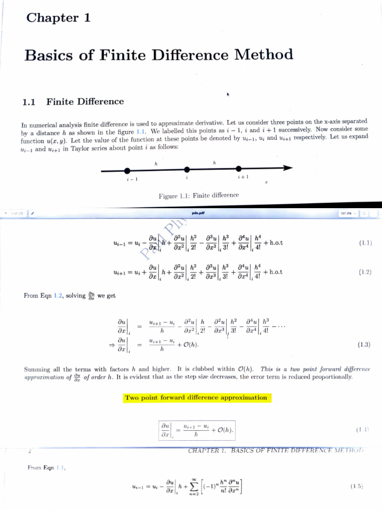 Finite difference method | PDF