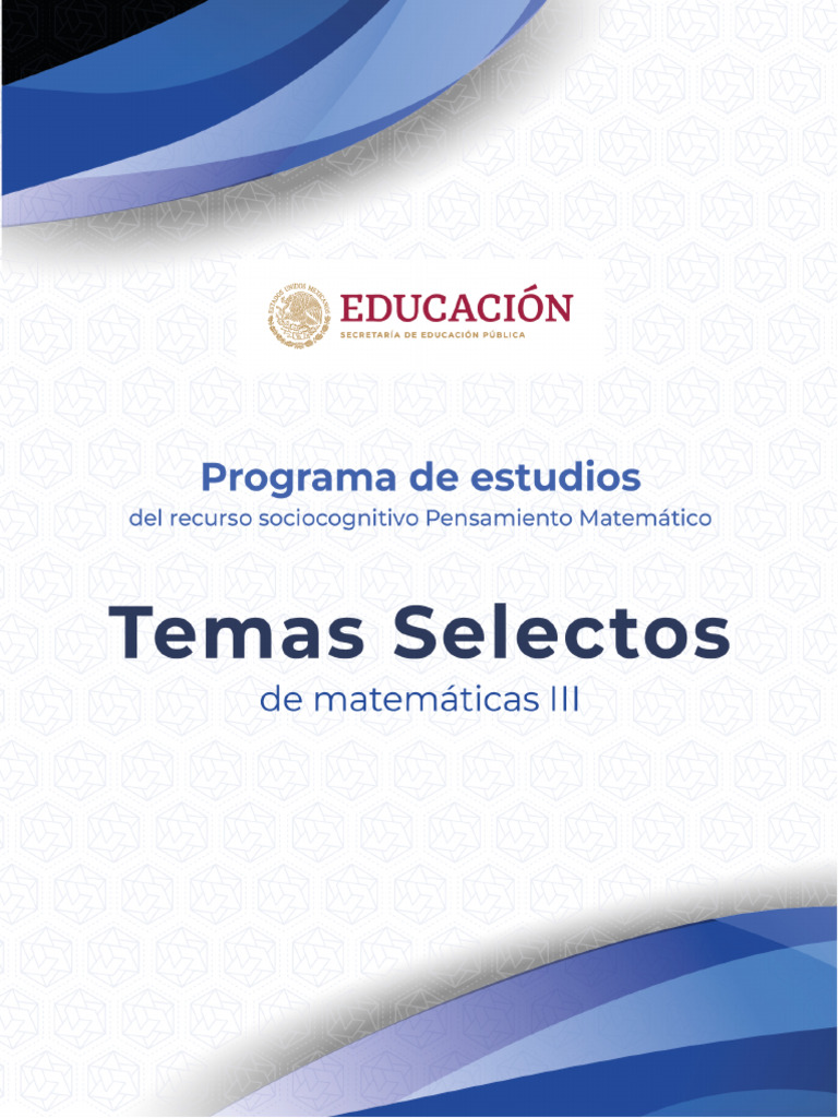 Temas Selectos de Matemáticas III | PDF | Pensamiento | Evaluación