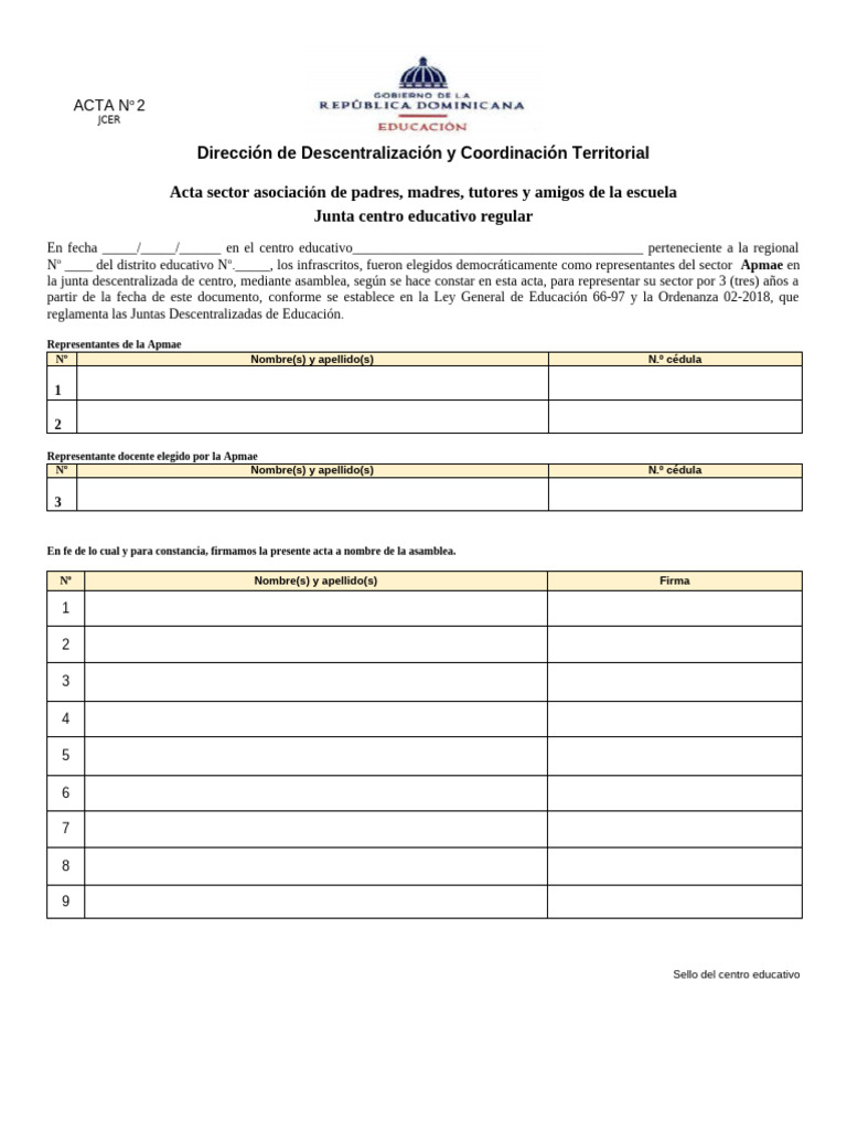 N°002 - Acta de Elección de La Apmae | PDF