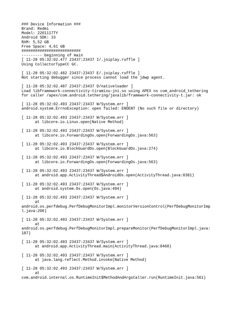 Log-2024_11_28_05_32 | PDF | Java (Programming Language) | Computer Architecture
