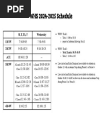 Grade 12 Timetable 2025 | PDF