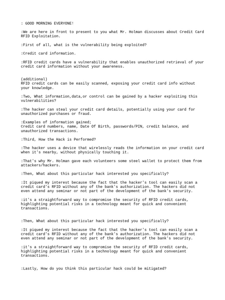Good Morning Everyone | PDF | Computer Security | Security