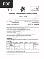 Generic Examination Paper Cover Sheet | PDF
