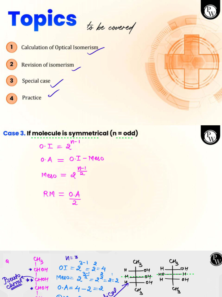 Optical Isomerism 06 _ Class Notes __ Lakshya NEET 2025_removed | PDF