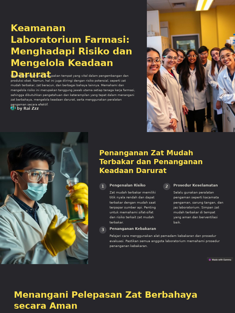 Keamanan-Laboratorium-Farmasi-Menghadapi-Risiko-dan-Mengelola-Keadaan-Darurat | PDF