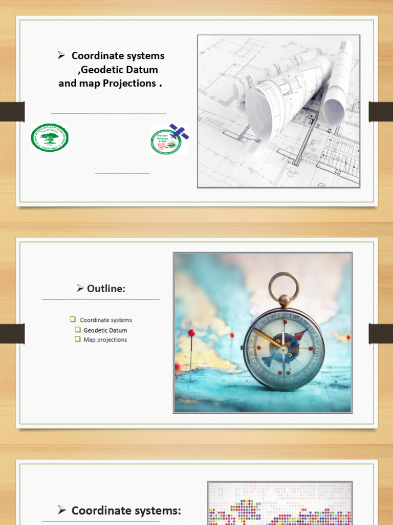 Coordinate Systems, Datums & Map Projections | PDF | Latitude | Longitude
