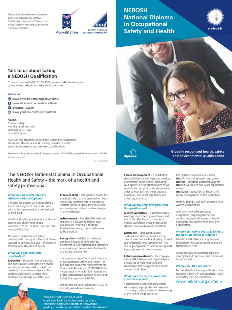 0024.16 Ndip in Occupational H S Diploma Web | PDF | Occupational Safety And Health | Workplace