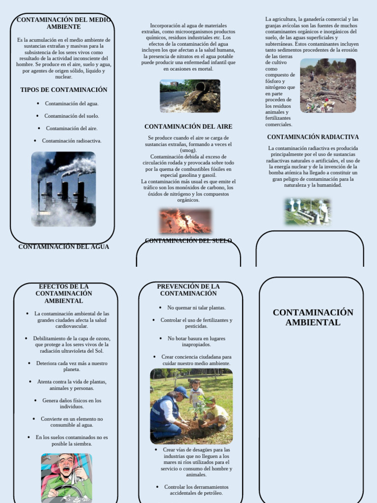 Triptico-de-la-Contaminacion | PDF | Contaminación | Agua Triptico-de-la-Contaminacion | PDF | Contaminación | Agua