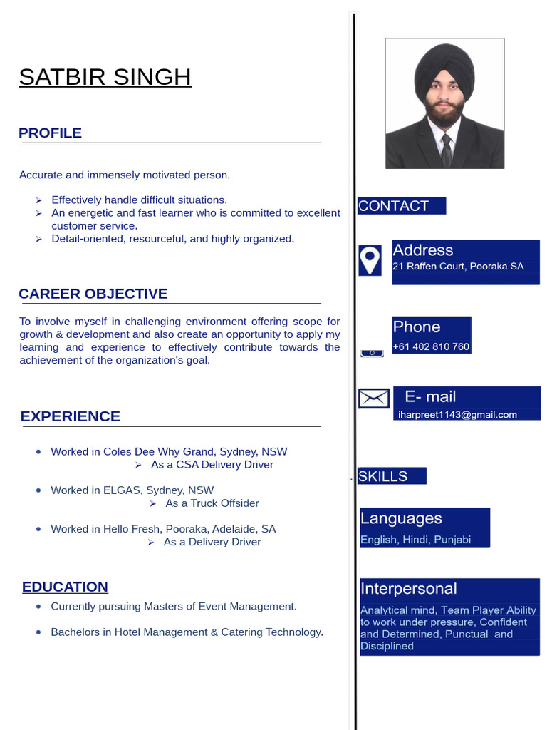 Satbir Singh: Profile | PDF