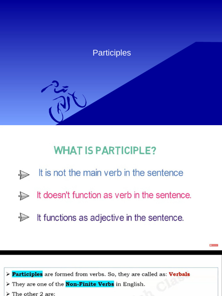 Participles | PDF
