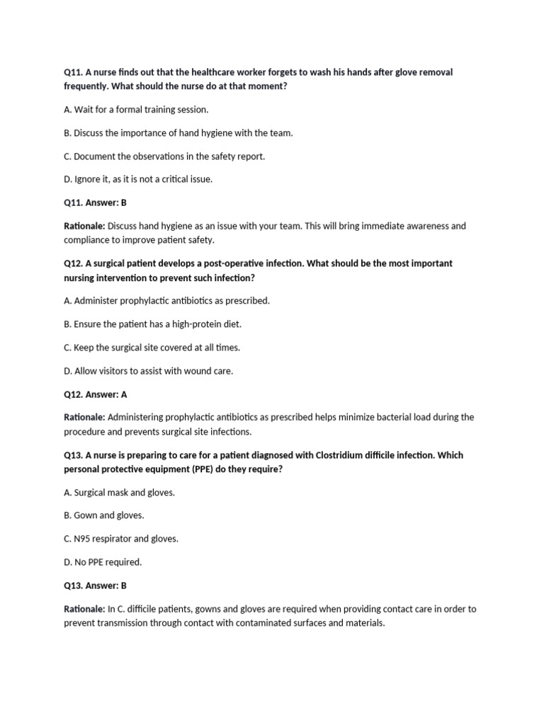 CMSRN pts 1 Q11-40 Anss | PDF | Surgery | Pain Management
