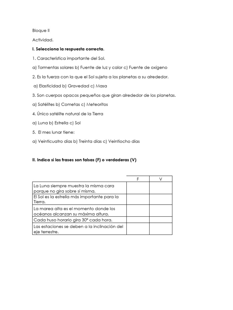 Bloque II Ejercicios | PDF