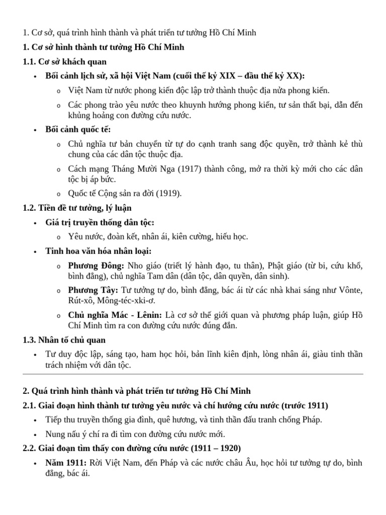 Vấn đề ôn tập kiểm tra bài TX1 phần tự luận - TTHCM kỳ 1 (2024-2025) | PDF