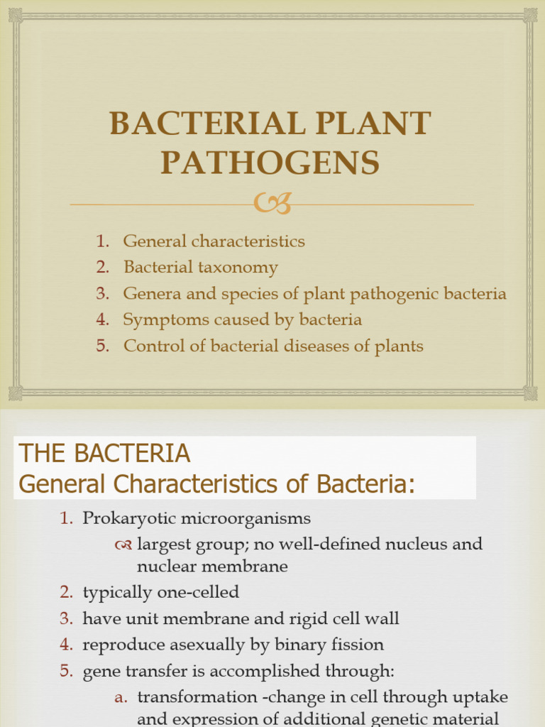 Plant - Pathology Bacteria To Parasitic Plants | PDF | Bacteria | Fungus
