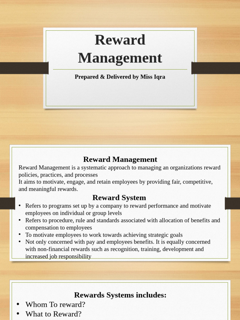 Reward Management | PDF