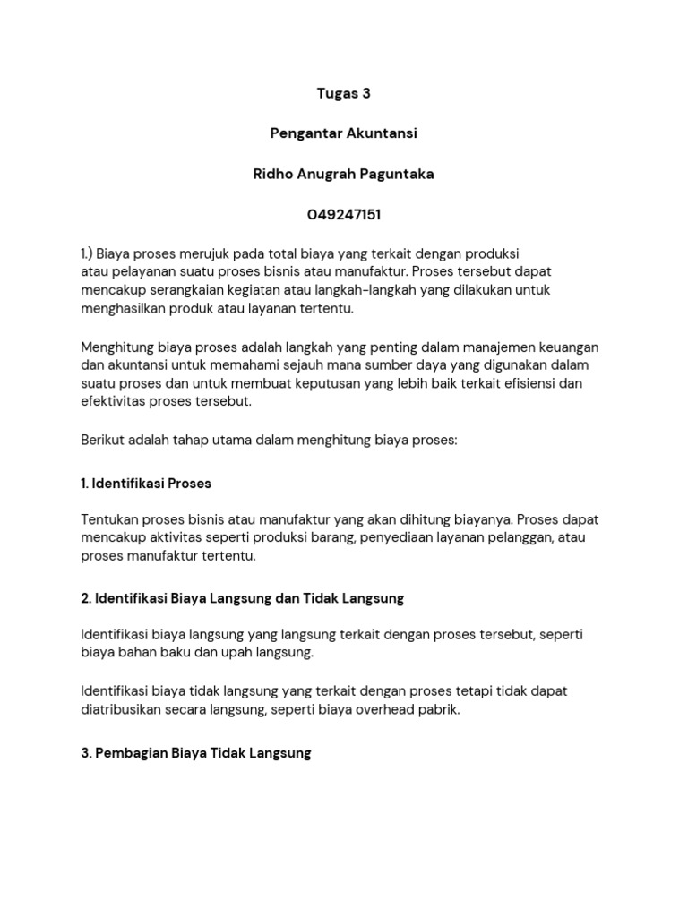 Tugas 3 Pengantar Akuntansi | PDF