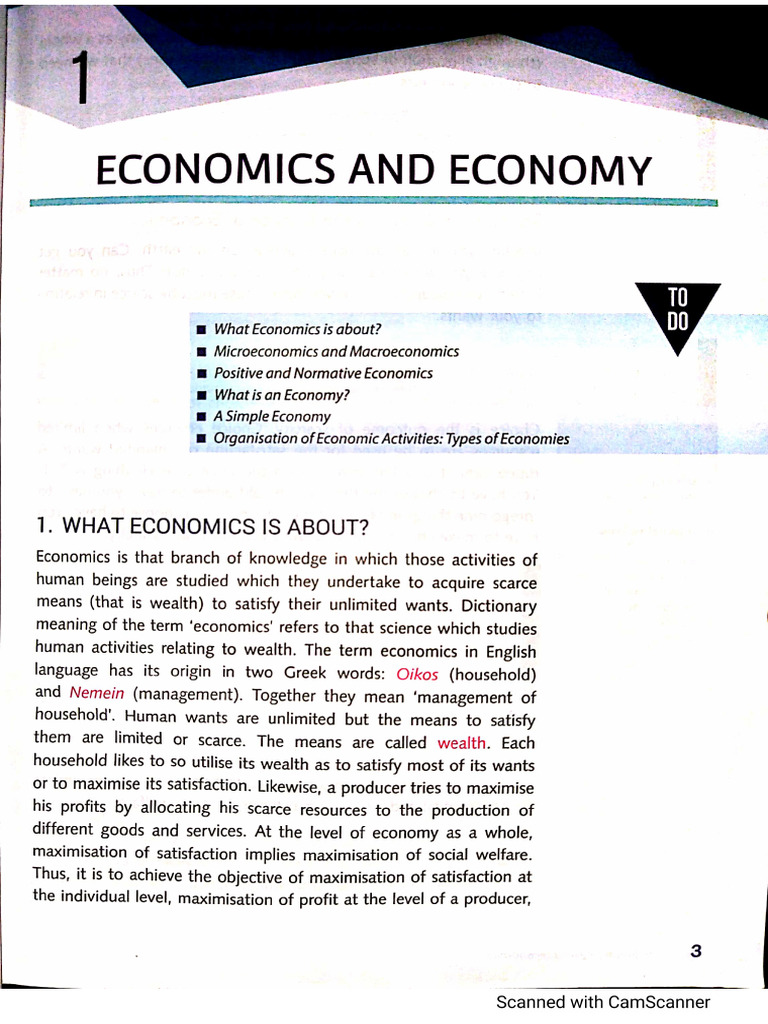 Mod 1 Economics and Economy | PDF
