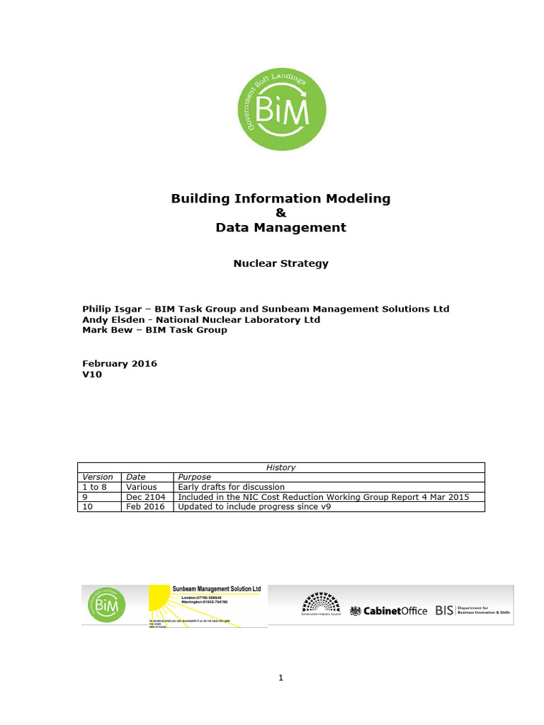 BIM_Nuclear_Strategy_v10pdf | PDF | Building Information Modeling