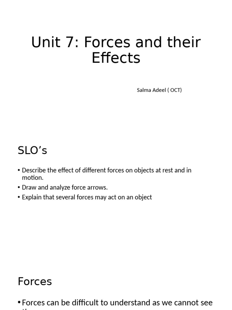 Forces and Their Effects | PDF | Buoyancy | Density