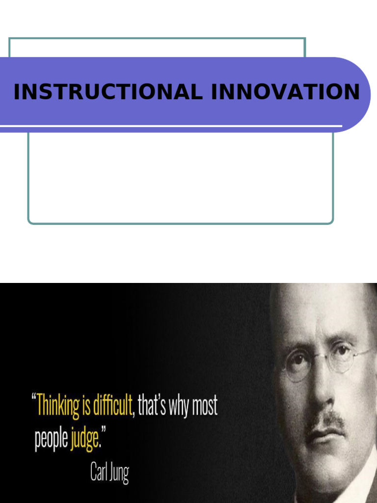 Impact of Instructional Innovation on Learning | PDF | Learning ...
