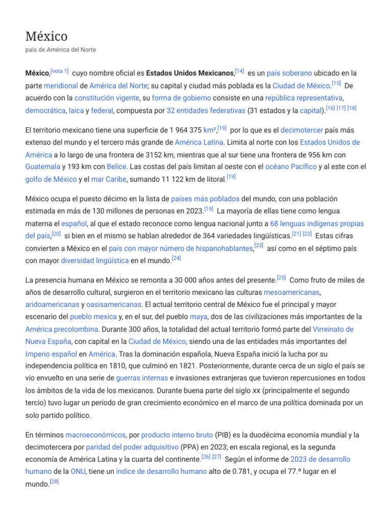 México - Wikipedia, La Enciclopedia Libre | PDF | México | Nueva españa