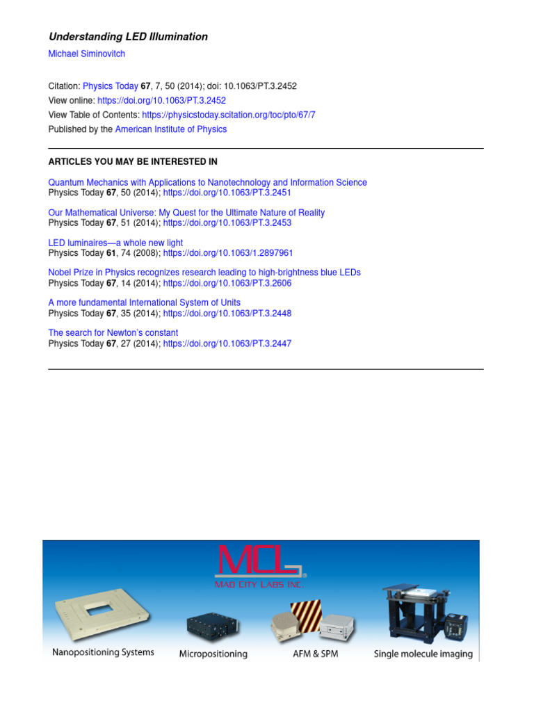 Understanding_LED_Illumination | PDF | Physics | Higgs Boson