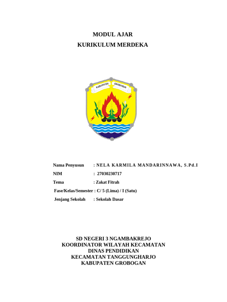 MA 1 ZAKAT FITRAH (PBL) | PDF